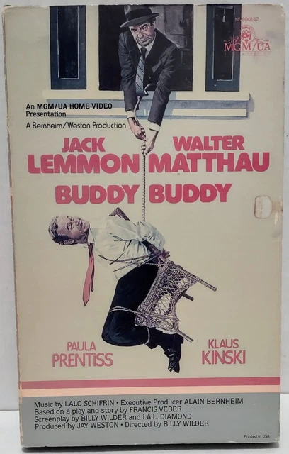 BUDDY BUDDY (VHS, 1982) Jack Lemmon & Walter Matthau Large Letterbox ...