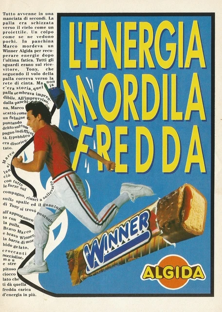 X7278 ALGIDA WINNER - Publicité 1992 EUR 3,90 - PicClick FR