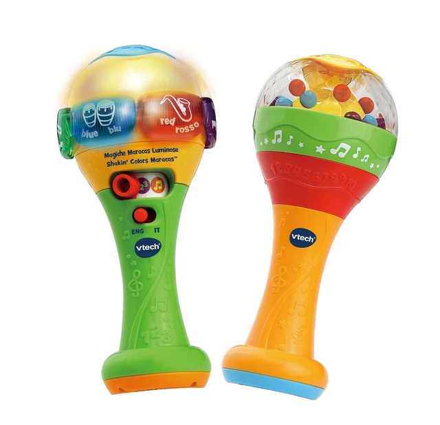 VTECH LE MAGICHE Maracas Luminose, Strumento Bilingue per Bambini ...