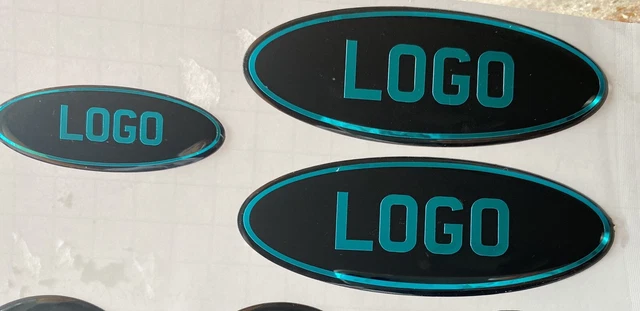 FORD FOCUS RS ST MK2 Gel Badge Overlay black and blue chrome £20.00 ...