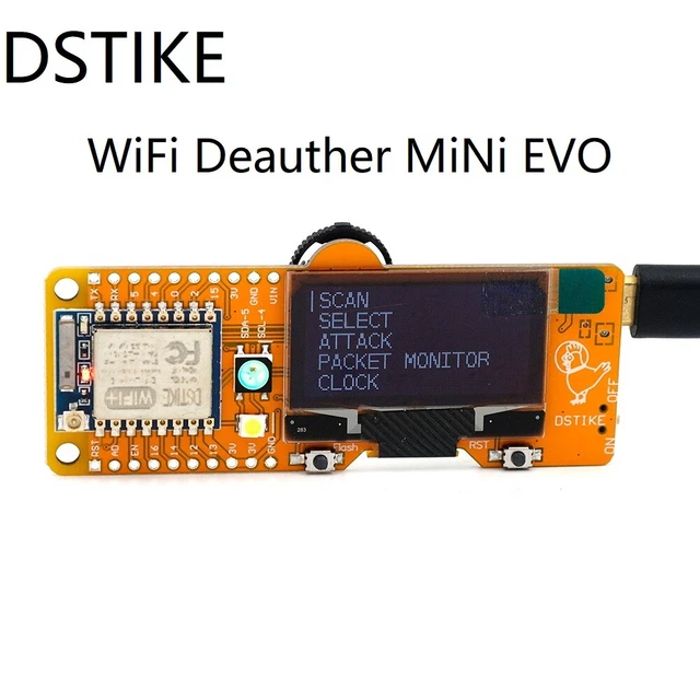 DSTIKE WIFI DEAUTHER NodeMCU ESP8266 GPIO OLED DIY Development Board Protection £19.07 - PicClick UK