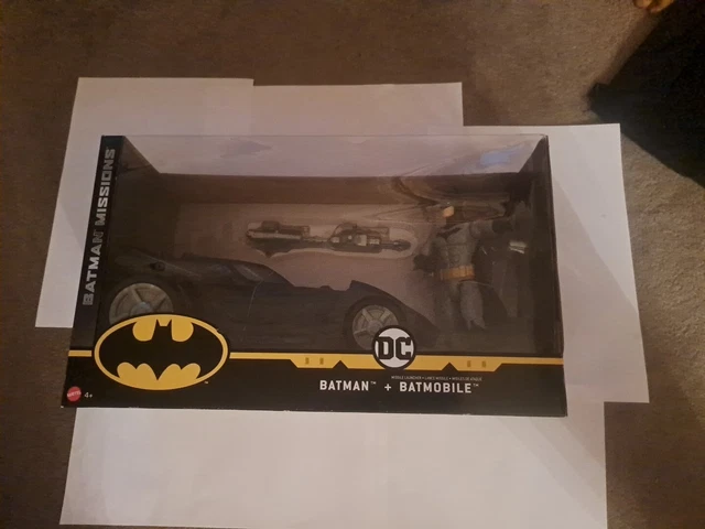 MATTEL BATMAN LARGE 12 Inch Justice League Twin Blast Figure Batmobile ...