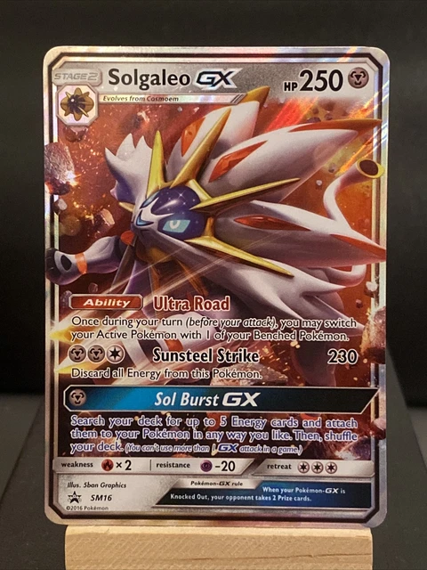 POKEMON CARD SOLGALEO GX SM16 Black Star Promo Sun & Moon Near Mint EUR ...