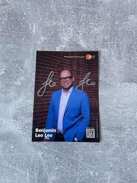 BENJAMIN LEO LEO Handsignierte Autogrammkarte Bares für Rares ZDF EUR 1 ...