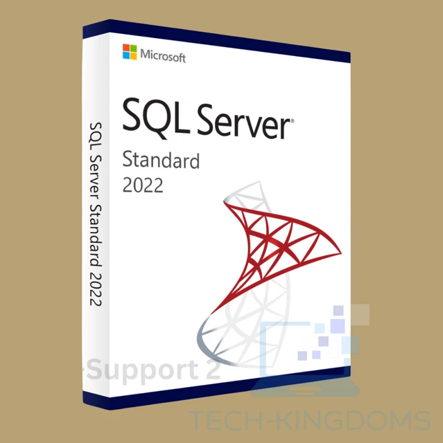 MICROSOFT SQL SERVER 2022 Standard with 24 Core License, unlimited User ...