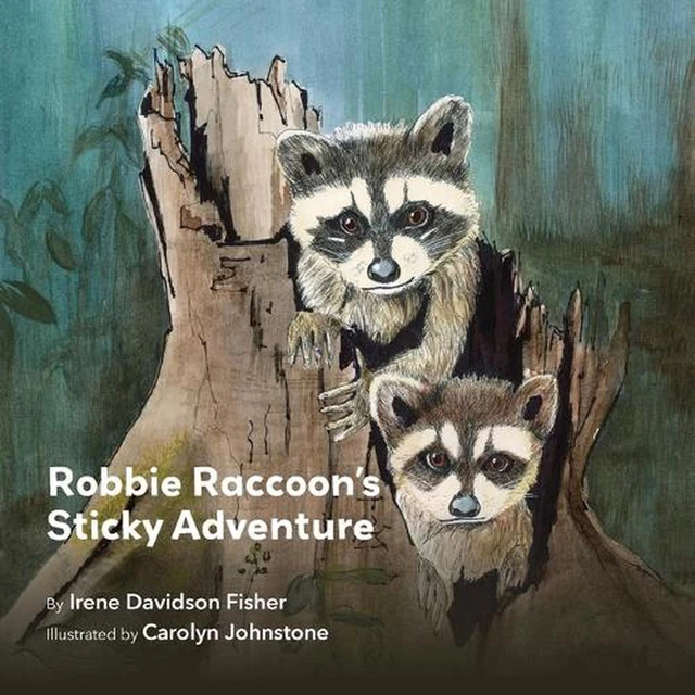 ROBBIE RACCOON'S STICKY Adventure by Irene Davidson Fisher Paperback ...