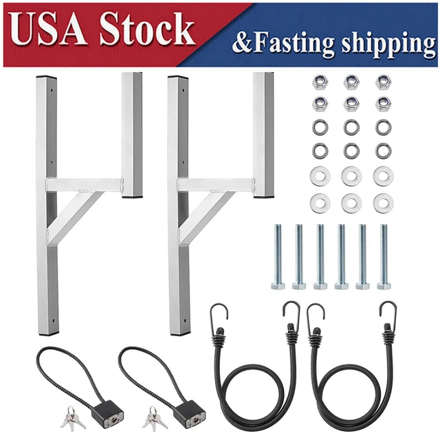 ALUMINUM LADDER RACK Side Mount Holder For Enclosed Trailer / Open ...