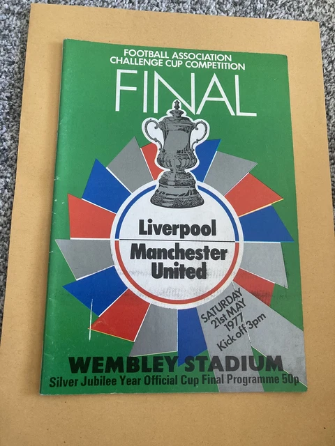 LIVERPOOL V MAN Utd 1977 FA Cup Final Programme. £3.00 - PicClick UK