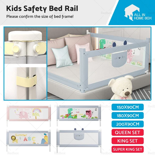 ADJUSTABLE FOLDING KIDS Safety Bed Rail/BedRail Cot Guard Protecte ...