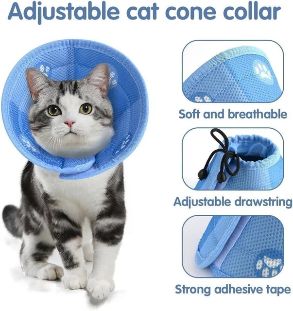 SOFT CAT E Collar，Cat Recovery Collar，Adjustable Cat Cone Collar Does ...