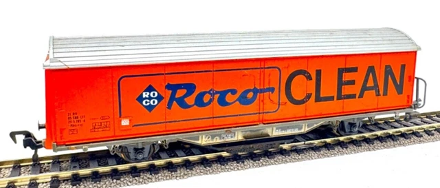 ROCO 46400 SCHIENENREINIGUNGSWAGEN "Roco Clean" - NEM - DC - H0 HO 1:87 ...