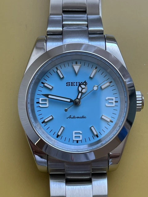 SEIKO EXPLORER TIFFANY Blue Watch Automatic EUR 184,58 - PicClick FR