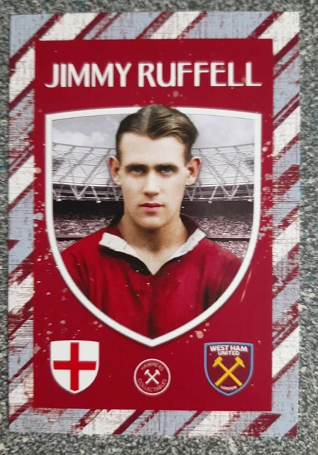 JIMMY RUFFELL HAMMERS Sammlerstücke Sammelkarte 2022/23 West Ham Utd ...