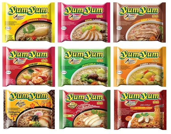 30 YUMYUM INSTANTNUDELN, 9 Sorten Yum Yum FREIE WAHL, Instant Nudelsuppen Nudel EUR 99,99 ...