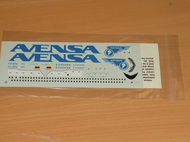 LIVERIES UNLIMITED 1/144: A4-030: 727-200 Avensa Airliner Decals £4.99 - PicClick UK