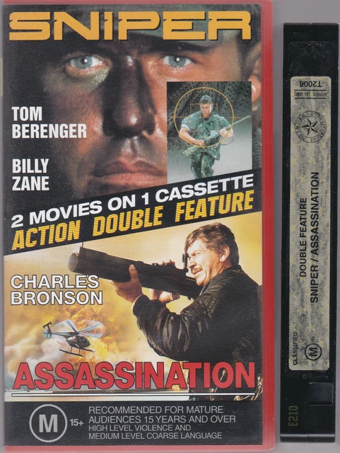 SNIPER / ASSASINATION Action Double Feature Vhs Video Tape Vintage ...