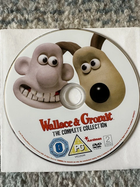 WALLACE & GROMIT: The Complete Collection DVD -No Case, Disc Only In ...