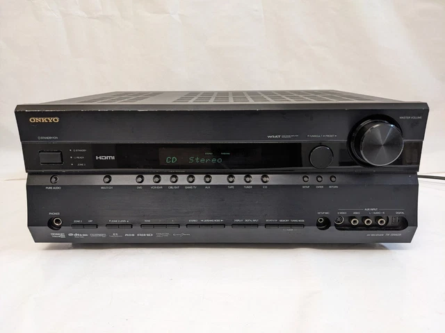 ONKYO AV RECEIVER Model TX-SR605 With Remote - CS W39 £39.99 - PicClick UK