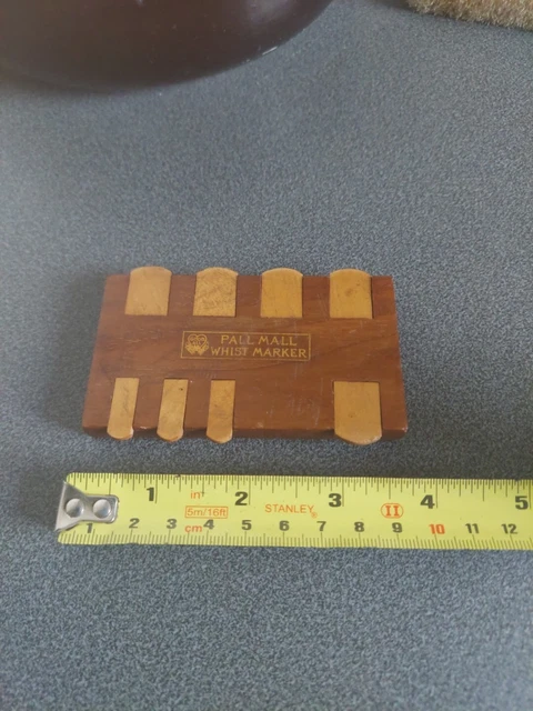 VINTAGE WOODEN PALL Mall Whist Marker £3.99 - PicClick UK