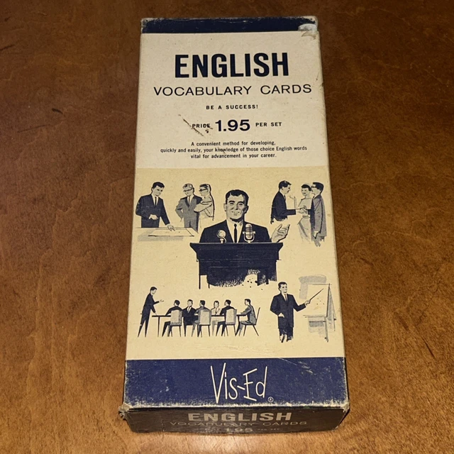 VINTAGE 1950S VIS-ED Visual Education Associate English Vocabulary ...