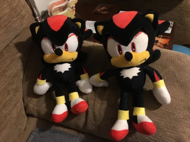 12& SEGA SONIC THE HEDGEHOG SHADOW SOFT PLUSH TOY x2 £18.99 - PicClick UK