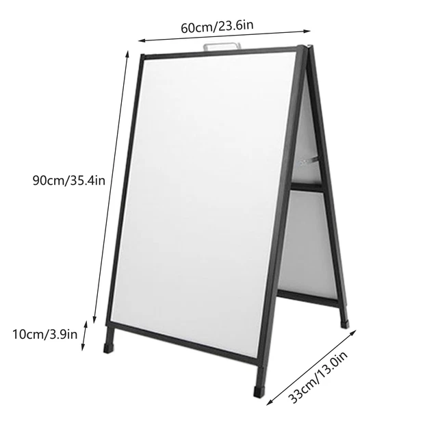 DOUBLE SIDED A-FRAME Display Snap Board Advertising Poster Stand Sign ...