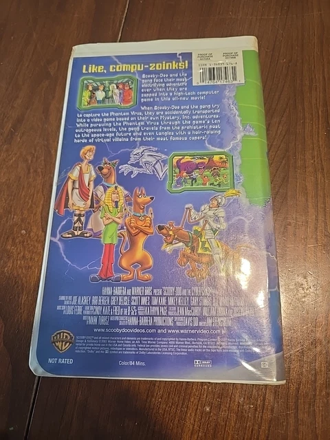 SCOOBY DOO AND The Cyber Chase VHS Tested Clam Shell 2001 Warner Bros £ ...