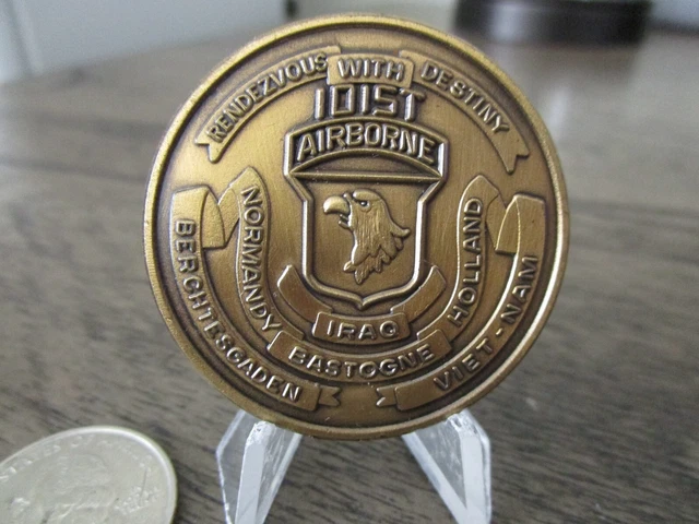 VINTAGE US ARMY 101st Airborne Division Air Assault Challenge Coin ...