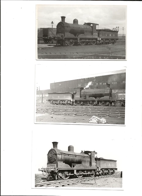 6 DIFFERENT PHOTOGRAPHS of Caledonian Railway 0-6-0's LMS Numbers Lot 1 ...