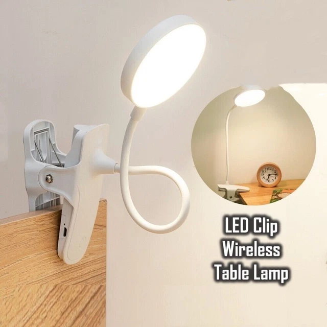 DIMMABLE USB RECHARGEABLE LED Study Night Light Table Desk Bedside ...