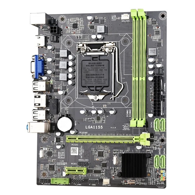 H61 MOTHERBOARD SET With LGA1155 Processor USB2.0 for M.2 SSD Mainboard ...