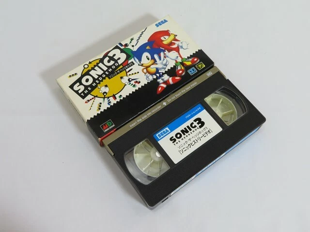 RARE SEGA SONIC The Hedgehog 3 History Video Tape VHS Mega Drive Japan ...