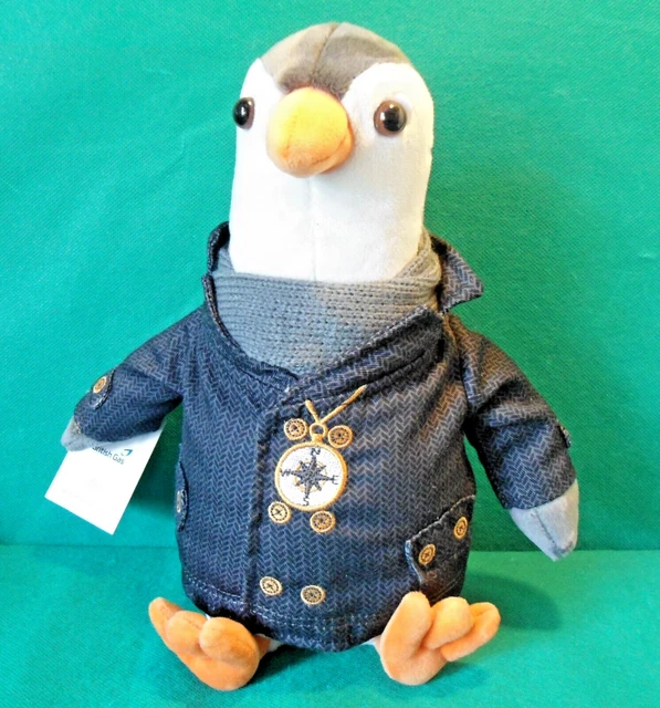 OFFICIAL GENUINE BRITISH Gas 10" Wilbur The Penguin TV Commercial Soft ...