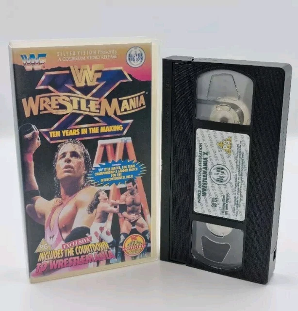 WWF WRESTLEMANIA 10 VHS PAL Video Tape 1994 Silver Vision Wrestling Cert PG £9.99 - PicClick UK
