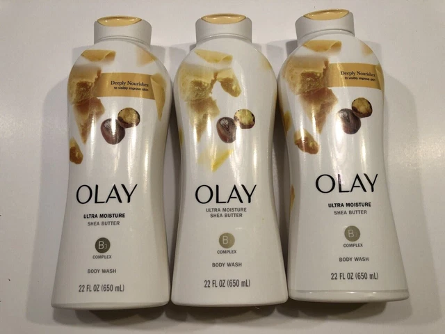 3 Olay Body Wash Ultra Moisture With Shea Butter 22 Fl Oz Each 23 00