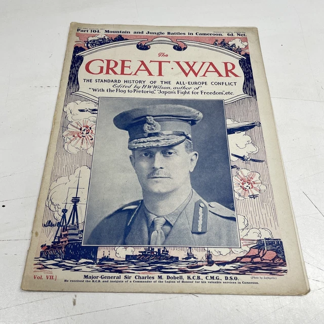 ORIGINAL VINTAGE GREAT War WW1 History Magazine Part 104 1916 Canada ...