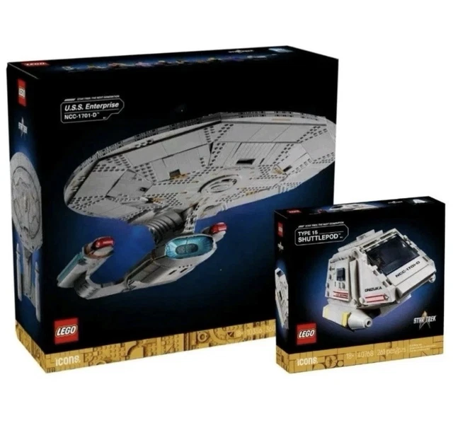 LEGO ICONS 10356 Star Trek: U.S.S. Enterprise NCC-1701-D + 40768 ...