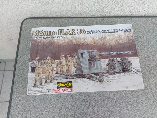 DRAGON 6260 88MM FLAK 36 w/FlaK Artillery Crew in 1:35 EUR 49,99 ...