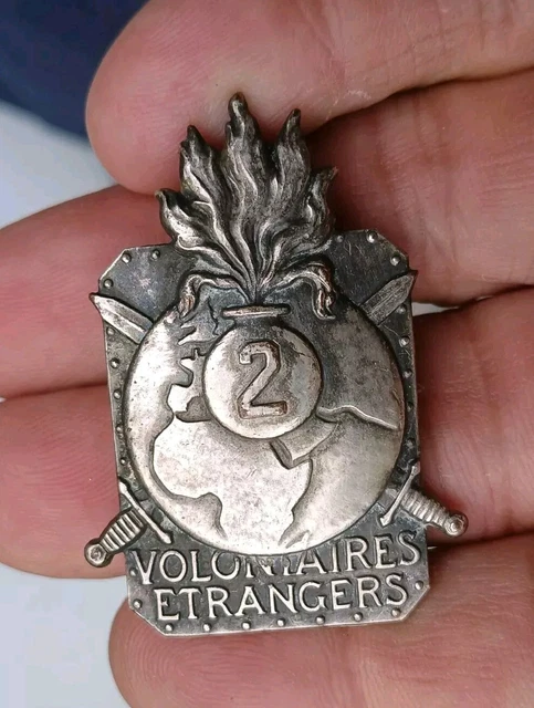 MILITARY BADGE 2 RMVE Foreign Volunteer Walking Regiment Foreign Legion ...