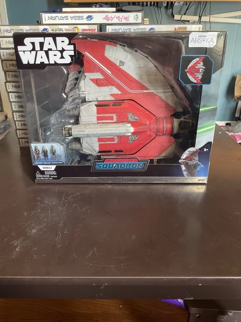 STAR WARS MICRO Galaxy Squadron Series 2 Ahsoka Tano's T-6 Shuttle ...