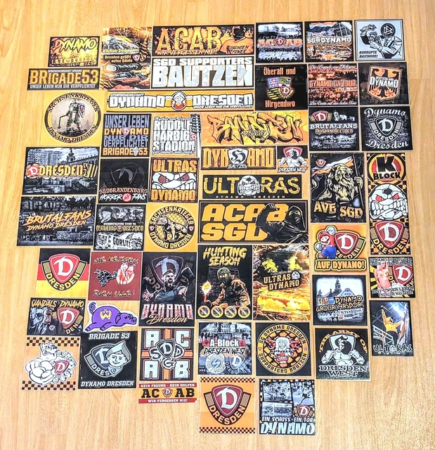 AUFKLEBER MIX ULTRAS SG Dynamo Dresden 50x Fanszene Sticker SGD ...