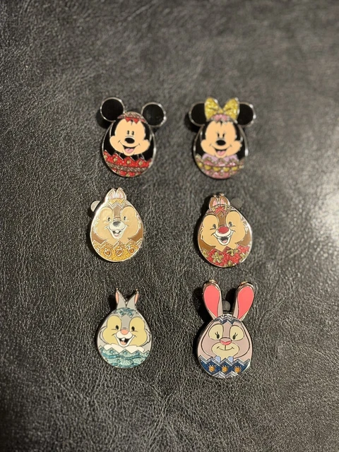 2024 DISNEYLAND EGGSTRAVAGANZA 6 Egg Pins Easter Disney Judy Thumper ...