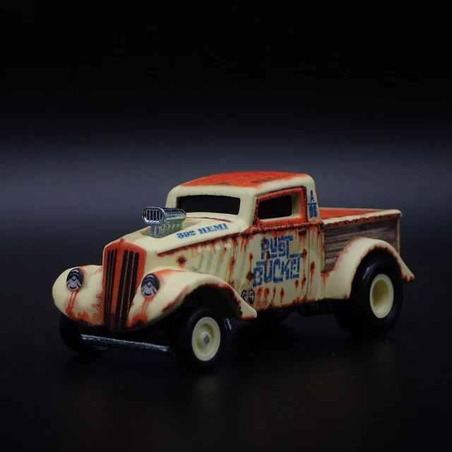 1933 33 WILLYS Pickup Gasser Nhra Rust Bucket 1:64 Scale Diecast Modèle ...
