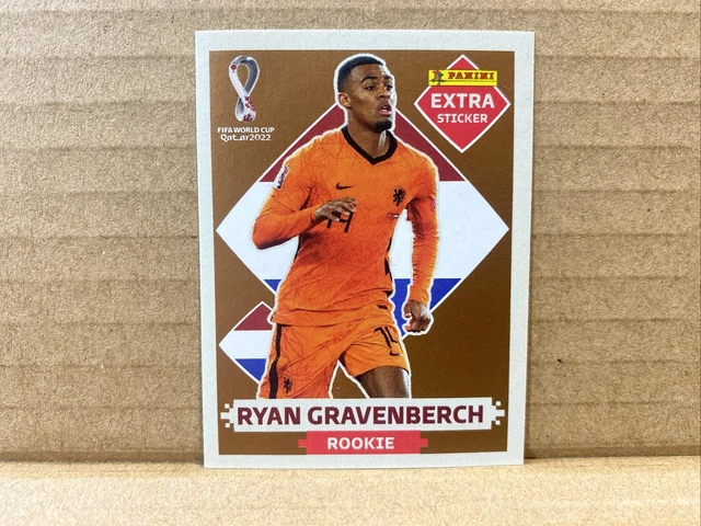 PANINI WM 2022 Qatar - EXTRA Sticker - Ryan Gravenberch - BRONZE £14.99 - PicClick UK