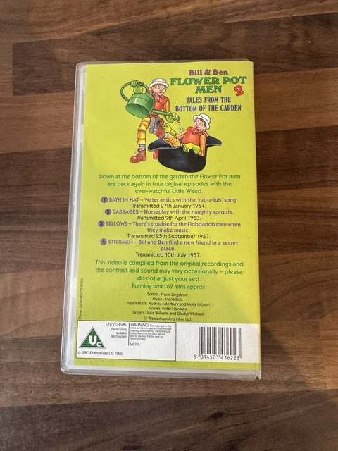 VINTAGE BILL AND Ben - Flower Pot Men (VHS, 1989) £6.50 - PicClick UK