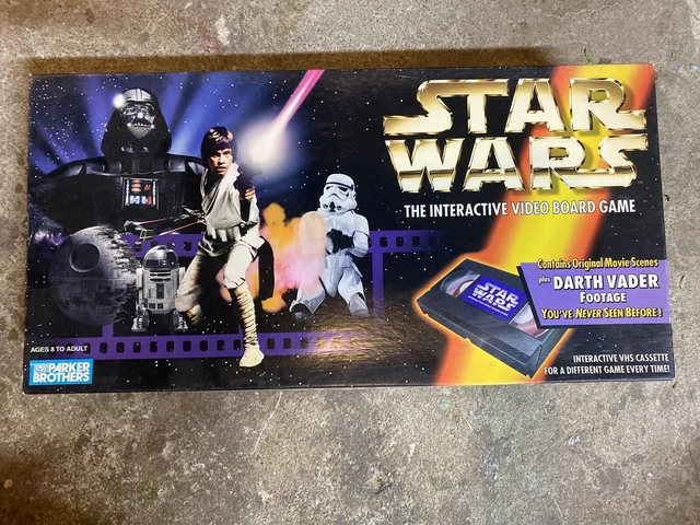 STAR WARS INTERACTIVE VHS Video Board Game Parker Bros 1996 100% ...