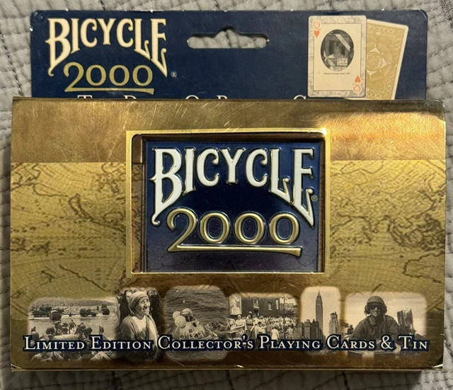 BRAND NEW IN Collectible Metal Tin, Bicycle 2000 Playing Cards, Sealed ...