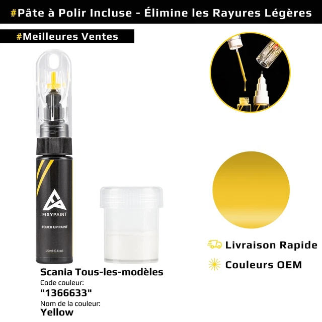 PEINTURE DE RETOUCHE pour Scania Tous modèles Code: 1366633 Yellow EUR ...