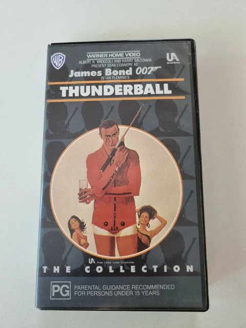 THUNDERBALL VHS TAPE video James Bond 007 Sean Connery 1990 Ian Flemming $9.99 - PicClick AU