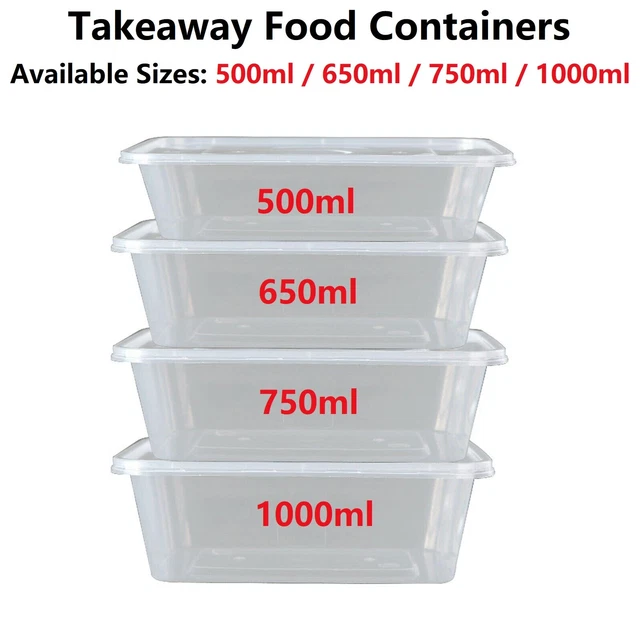 D MART PLASTIC Food Containers with lids Takeaway Microwave Safe ...
